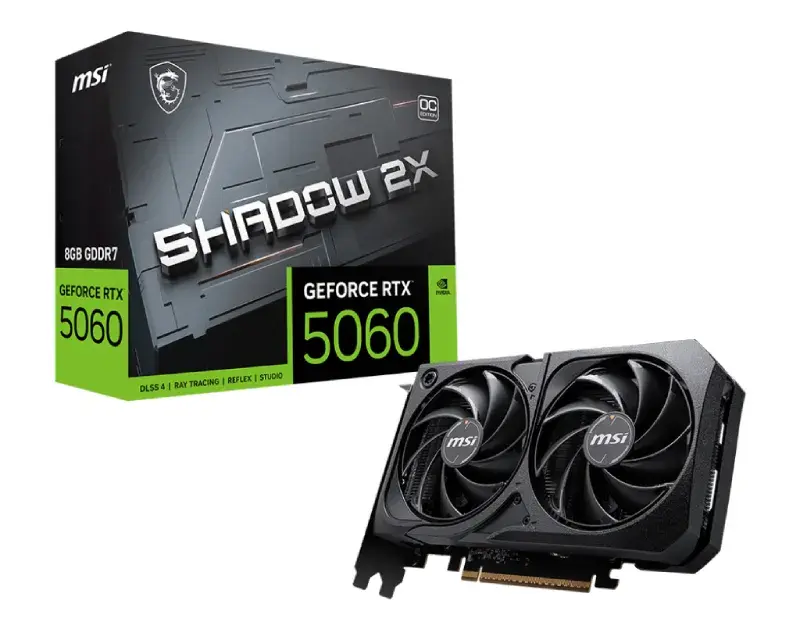 MSI Grafička kartica GeForce RTX 5060 Shadow, 8GB, 28bit, RTX 5060, 8G, Shadow, 2X OC