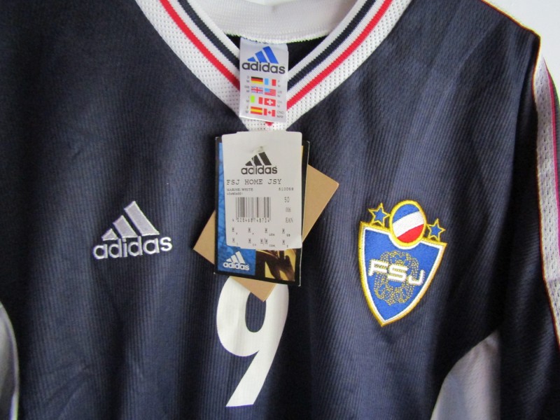 Jugoslavija 1998 Adidas Mijatović nov dres M perfektan