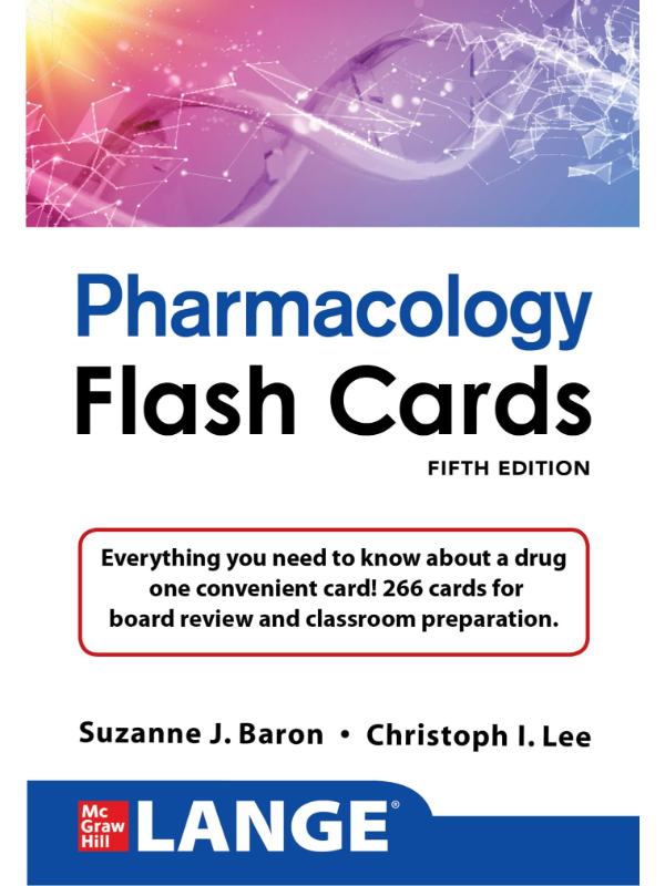 Lange Pharmacology Flash Cards,Fifth Edition