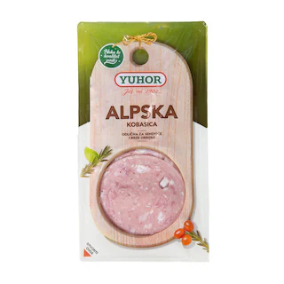Alpska kobasica slajs 100g Yuhor