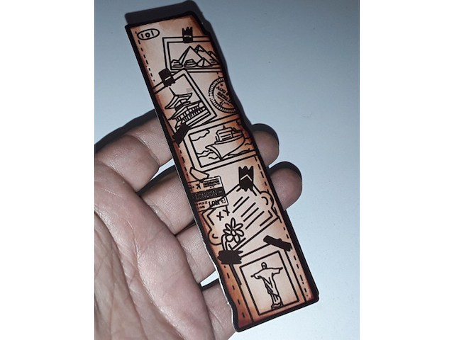 Obeleživač stranica, Bookmarker. 15 x 4 cm.
