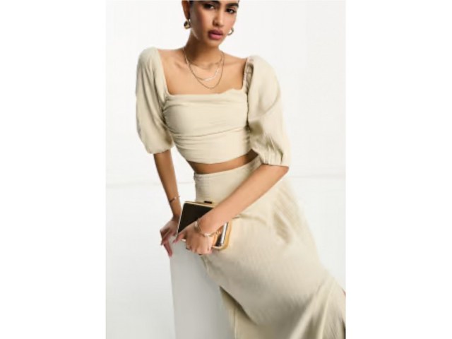 Nova MOHITO Crop Bluza sa Puf Rukavima (M)