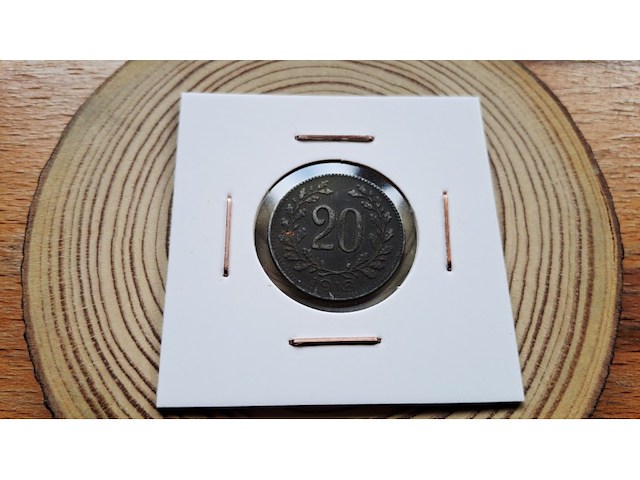 AUSTRIA 20 HELLER 1918 GODINA