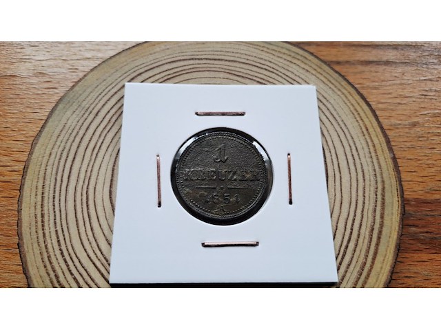 AUSTRIA 1 KREUZER 1851 GODINA KOVNICA A