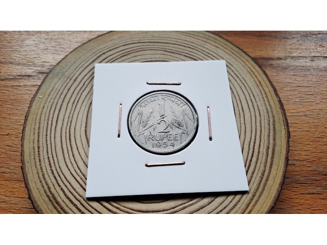 INDIA 1/2 RUPEE 1954 GODINA JUBILARAC