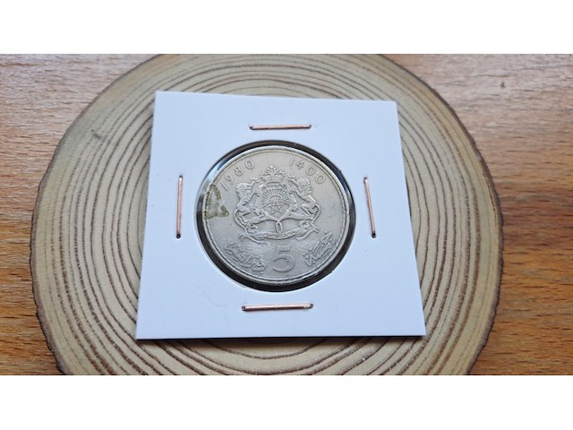MAROKO 5 FRANCS 1980 GODINA