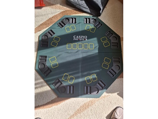 Poker sto jastuče za texas holdem 120X120cm+ranac