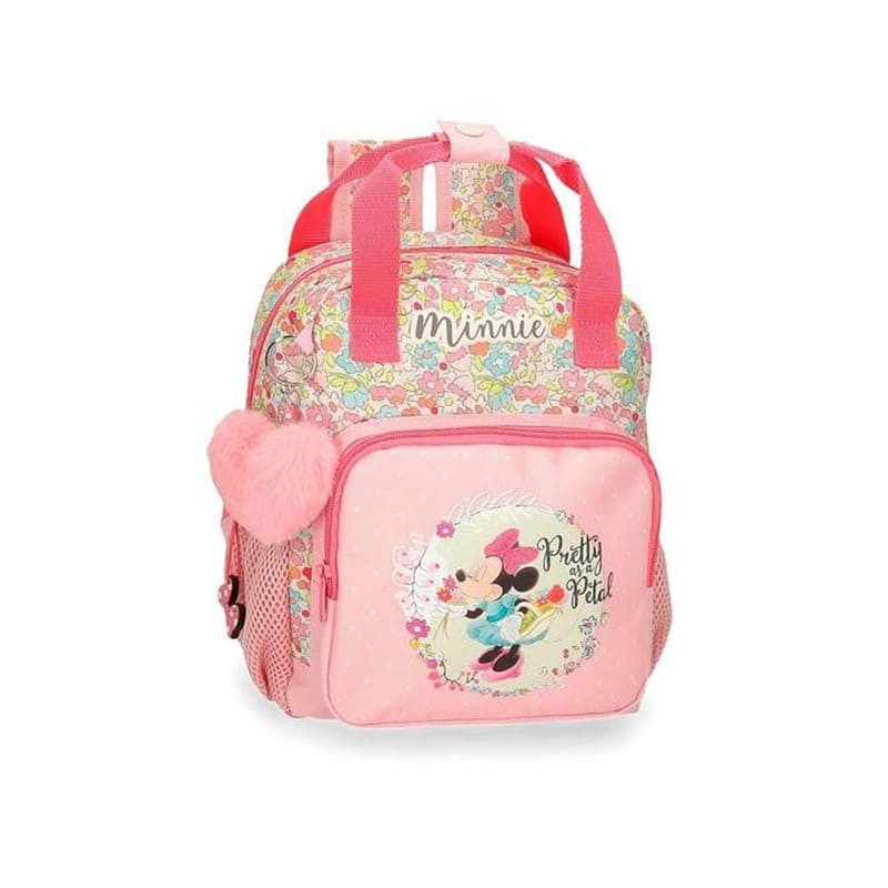 Ranac za tinejdžere DISNEY - Minnie Florals roze