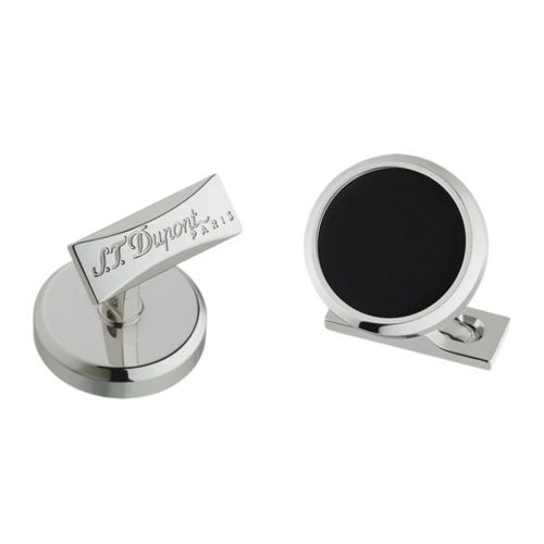 DUGMAD ZA MANZETNE ST DUPONT ROUND BLACK/PALLADIUM
