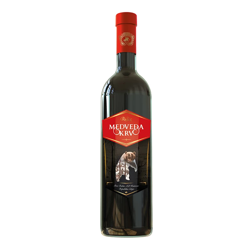 Medveđa Krv Rubin - Stono Poluslatko Crveno Vino 0.75L