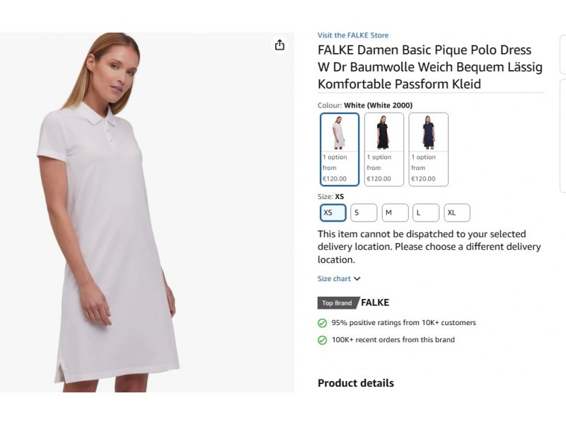 FALKE POLO HALJINA novo etiketa 100% pima pamuk 120eura