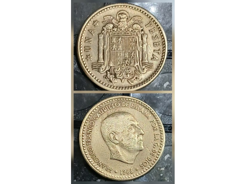 1 PESETA 1966 – Španija
