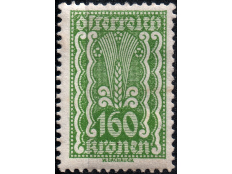 kt703y jan1922 Oesterreich Mi381 ** 1od39