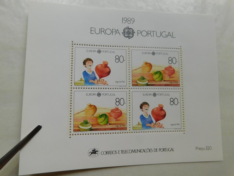 ** PORTUGAL EUROPA 1989 BLOK **