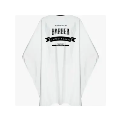 MARMARA BARBER Ogrtač za šišanje CLASSIC WHITE