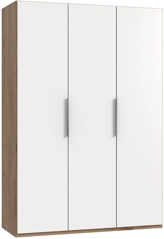 ORMAR SA KLASIČNIM VRATIMA bela, boja hrasta 150/216/58 cm