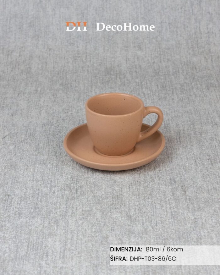 Porcelanske šolje 80ml / 6kom – DHP-T03-86/6C
