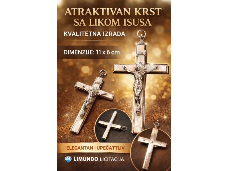ATRAKTIVAN KRST SA LIKOM ISUSA – KVALITETNA IZRADA