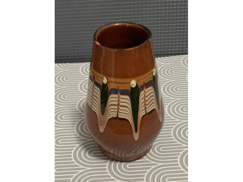 ETNO TROYAN DRIP GLAZE VAZA