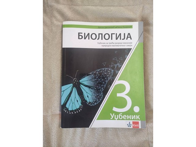 Biologija 3,Klett,udžbenik za 3.razred gimnazije prirod