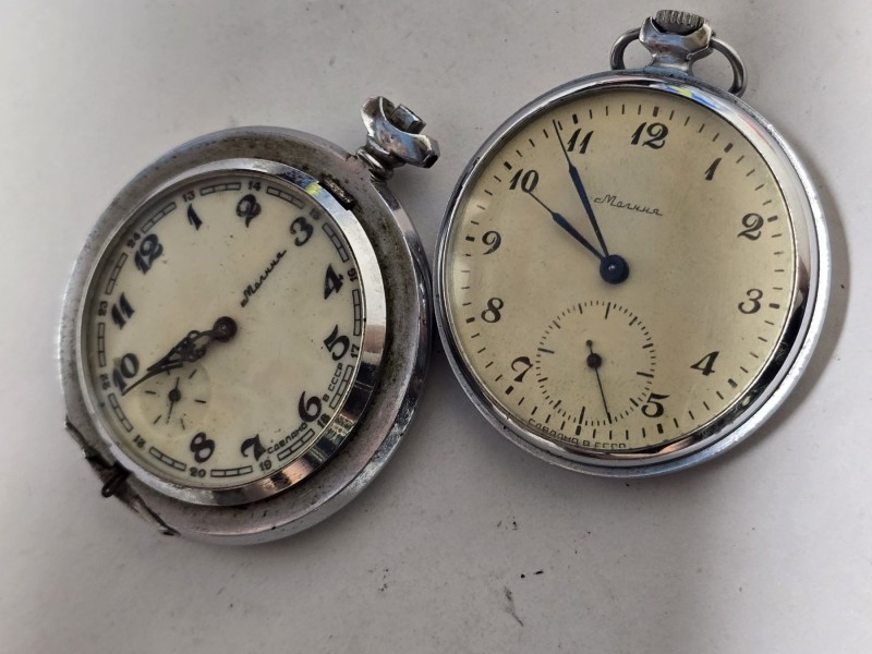 Dzepni sat Milnija 2 komada - Vintage USSR Mehanicki