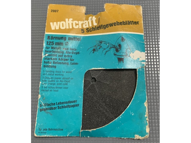 WOLFCRAFT BRUSNI DISK 125 MM