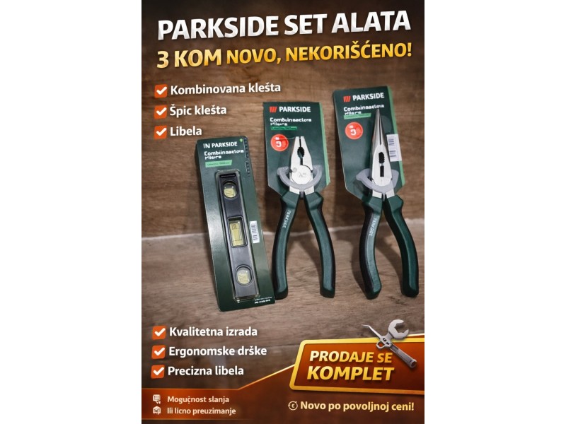 Set alata – 3 kom u kompletu (NOVO, nekorišćeno)