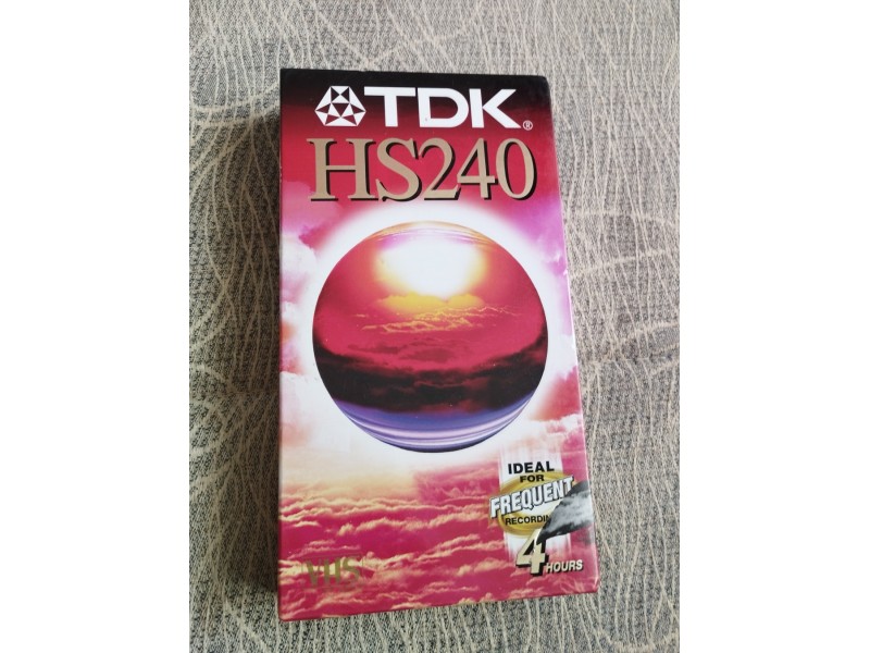 TDK video kaseta HS240 vhs kaseta (celofanka)