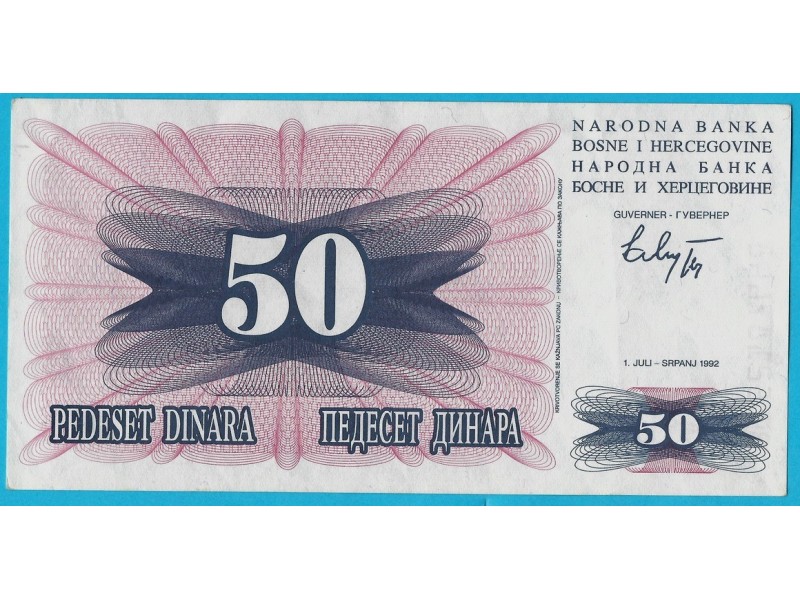 BIH 50 dinara 1992