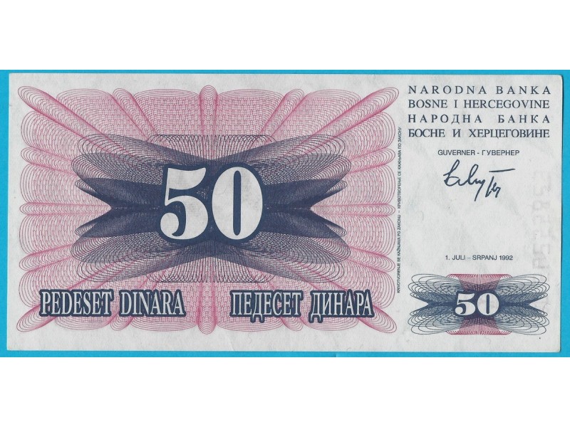 BIH 50 dinara 1992