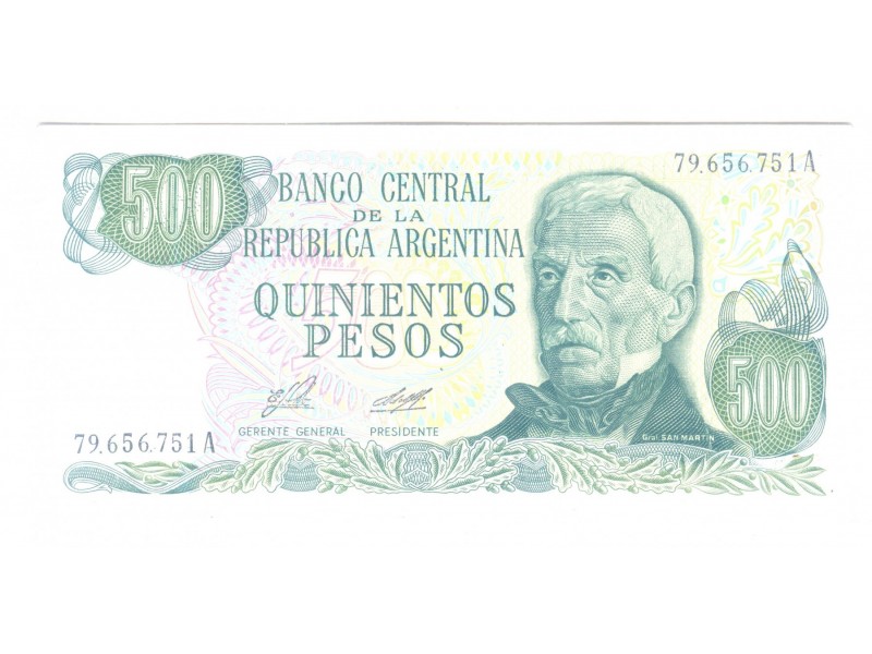Argentina 500 pesos 1977 UNC