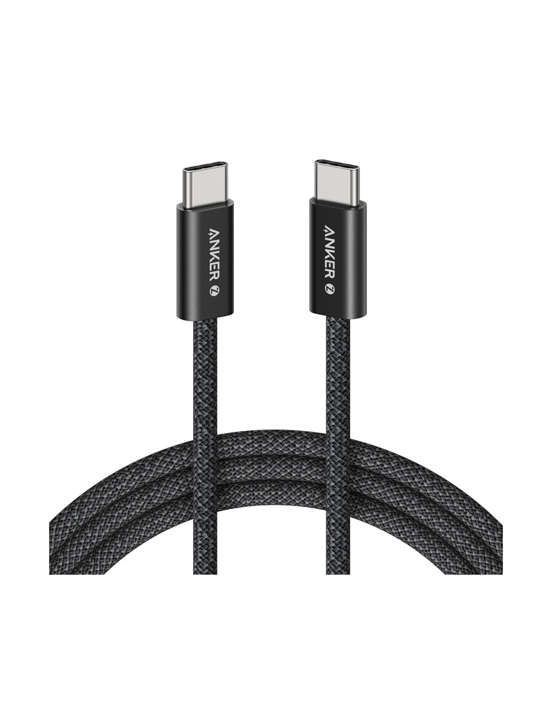 ANKER Zolo USB tip-C kabl M/M 1m, super brzo punjenje 240W, pleteni, crni