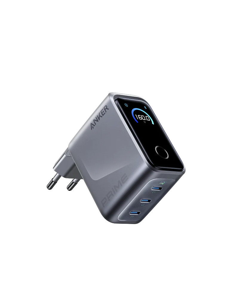 ANKER Prime 160W GaN zidni brzi punjac, 3-porta (3x USB-C) srebrni