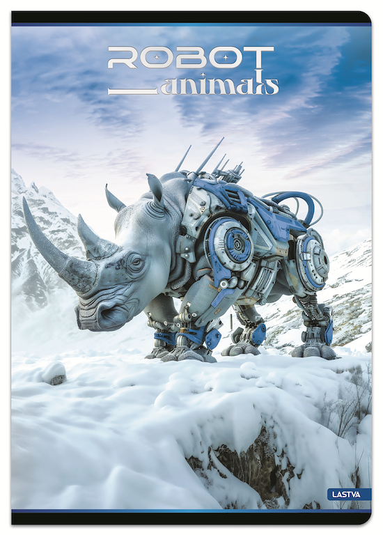 SVESKA A4 LINIJA ROBOT ANIMALS (više dezena)