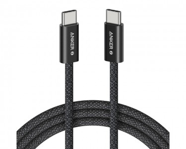 ANKER Zolo USB tip-C kabl M/M 1m, super brzo punjenje 240W, pleteni, crni