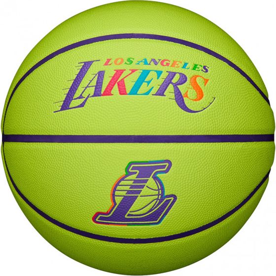 NBA TEAM NEON LOS ANGELES LAKERS BASKETBALL 'GREEN'