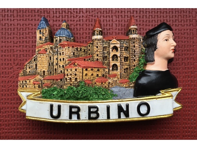 Italija, magnet za frižider Urbino