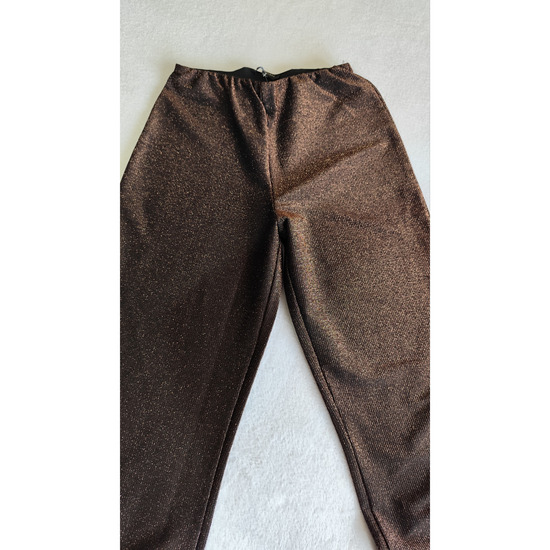Bronzane svetlucave pantalone S NOVO