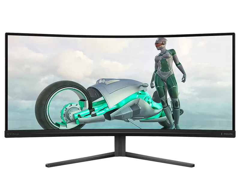 PHILIPS_ 34 inča Evnia 34M2C3500L/00 UWQHD 3440x1440 Fast VA 180 Hz HDR10 zakrivljeni gaming monitor
