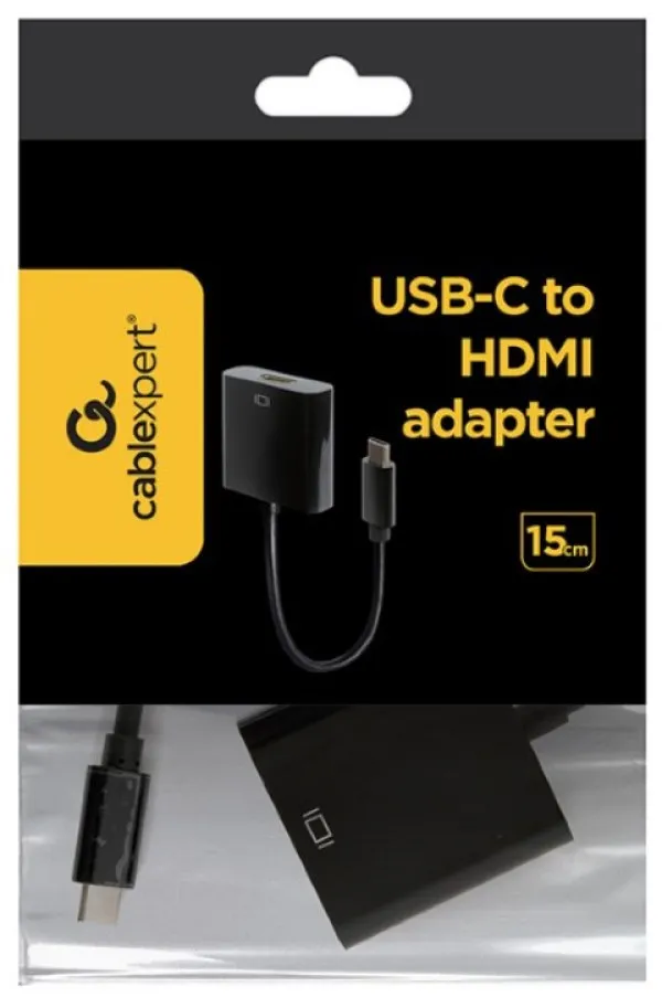 A-CM-HDMIF-01 Gembird USB-C to HDMI adapter, black (A-CM-HDMIF-03) FO