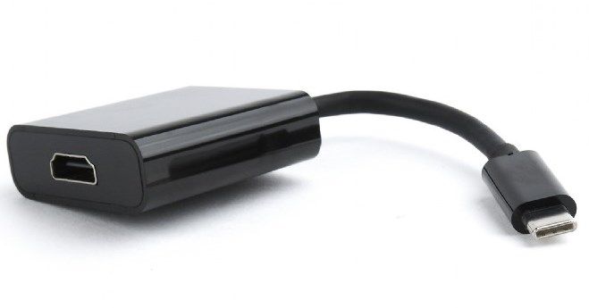 A-CM-HDMIF-01 Gembird USB-C to HDMI adapter, black (A-CM-HDMIF-03) FO