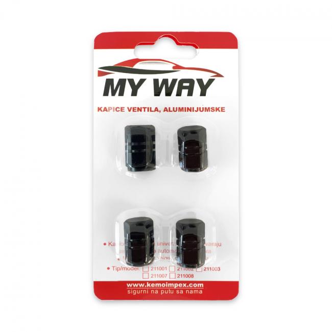 MY WAY - Oprema
KAPICE VENTILA ALU black