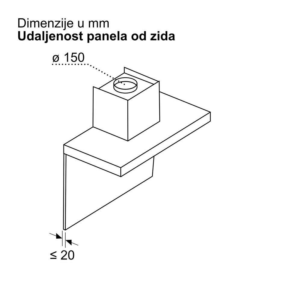Bosch aspirator T-oblika DWB65CC30