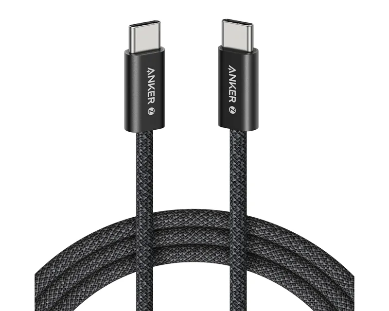 ANKER Zolo USB tip-C kabl M/M 1m, super brzo punjenje 240W, pleteni, crni