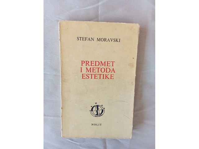 Predmet I Metoda Estetike-Stefan Moravski