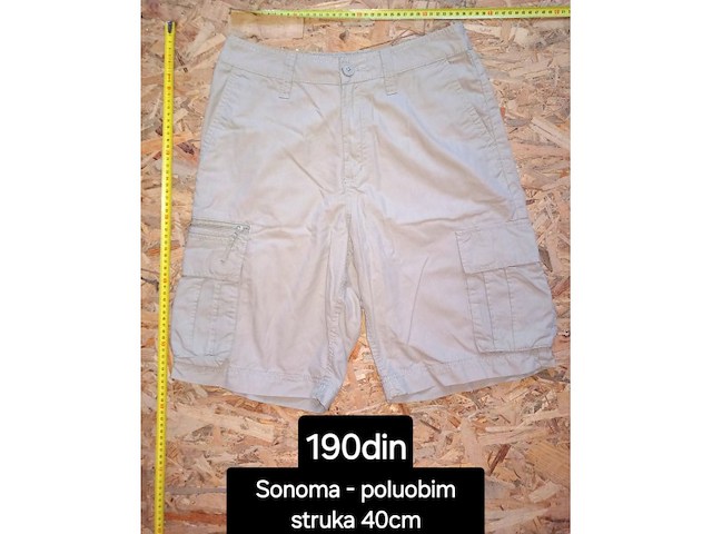 Sonoma muški šorts bermude krem M