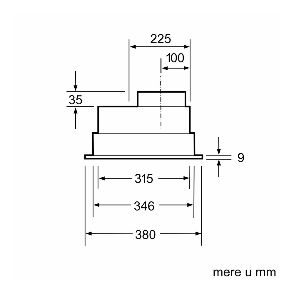 Bosch ugradni aspirator DHL555BM