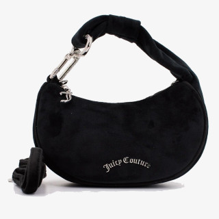JUICY COUTURE Torba Blossom Small Hobo Bag Polyester Black