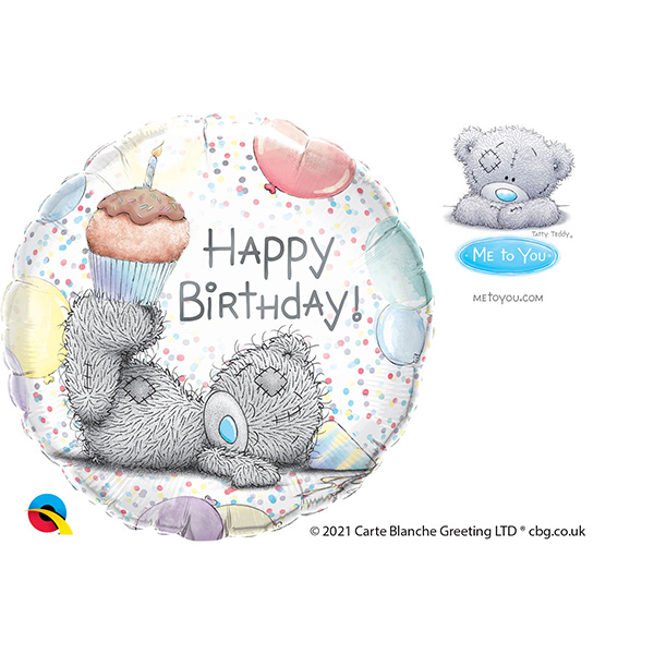 19274
18″ Foil Tatty Teddy Bday Cupcake