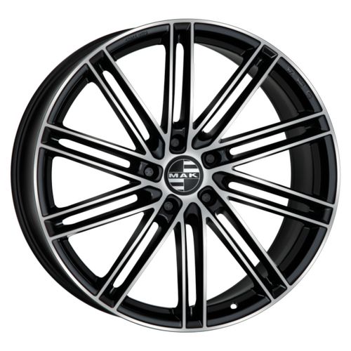 Alu felna 22x10,0J 5/130 ET48 71,6 MAK Leipzig - Black Polished
